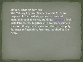 Role of engineerss in indian army | PPTX