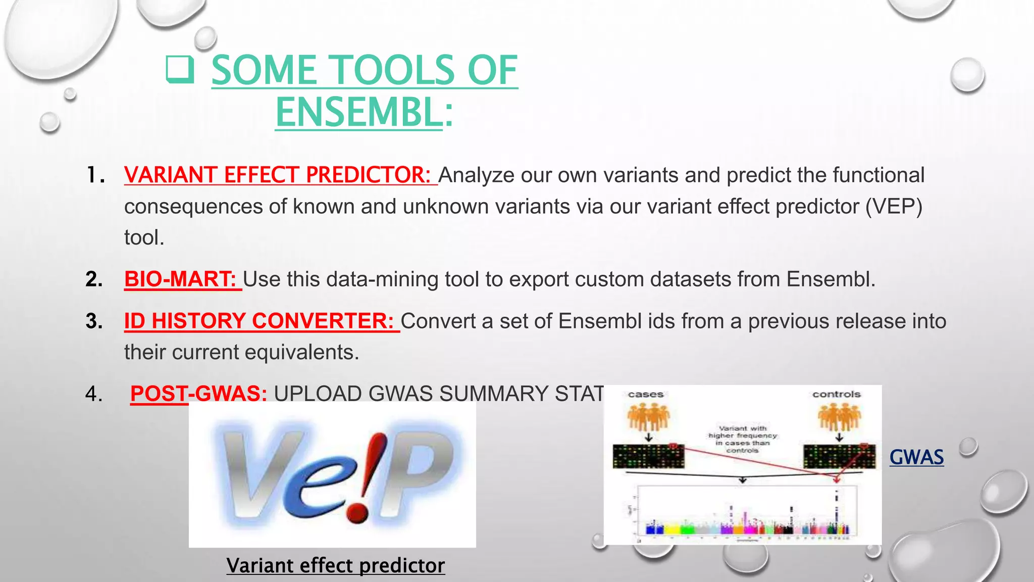 Role of ensembl in genome browsing | PPT