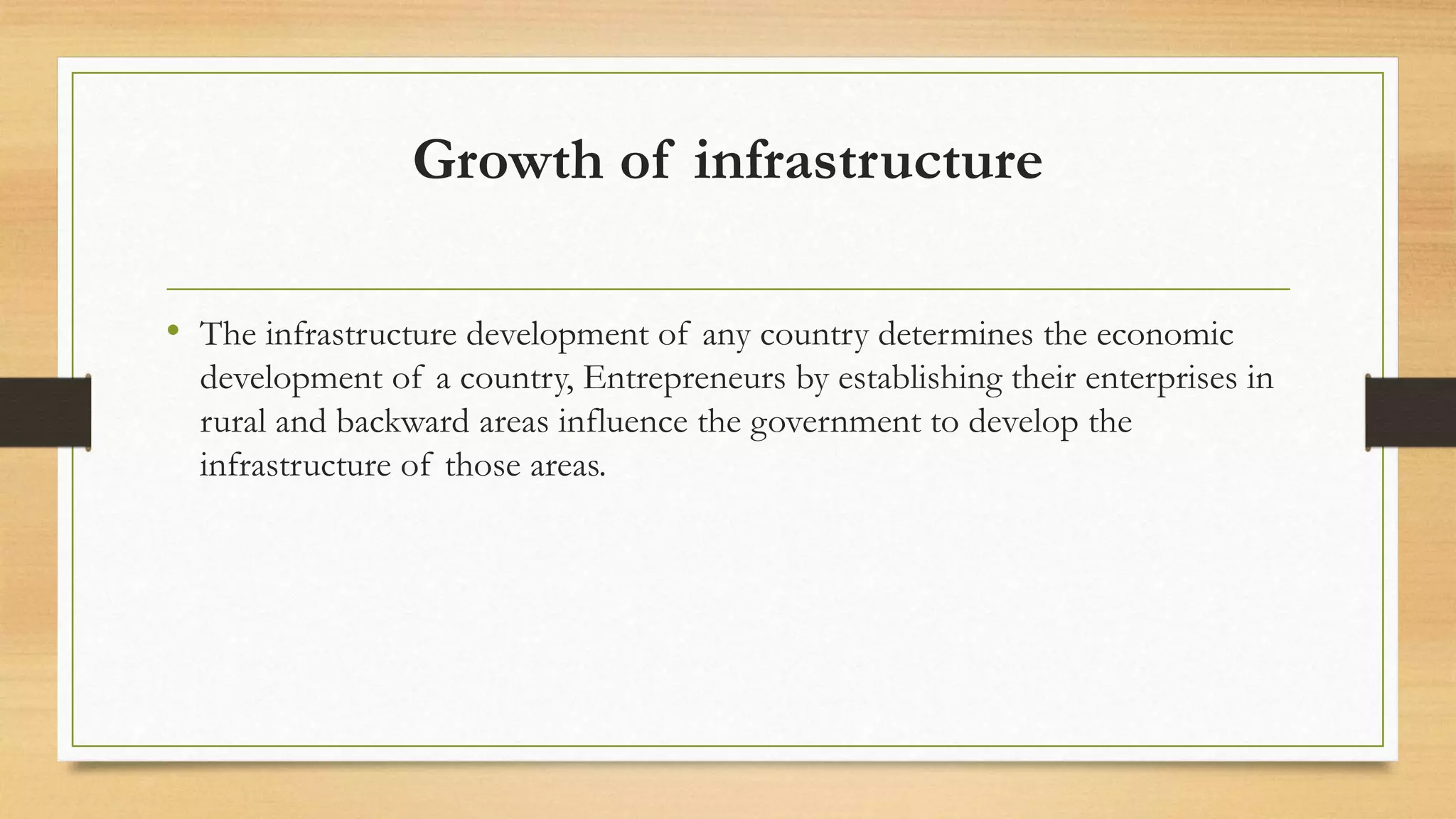 Role of entrepreneurship in the economic development | PPTX