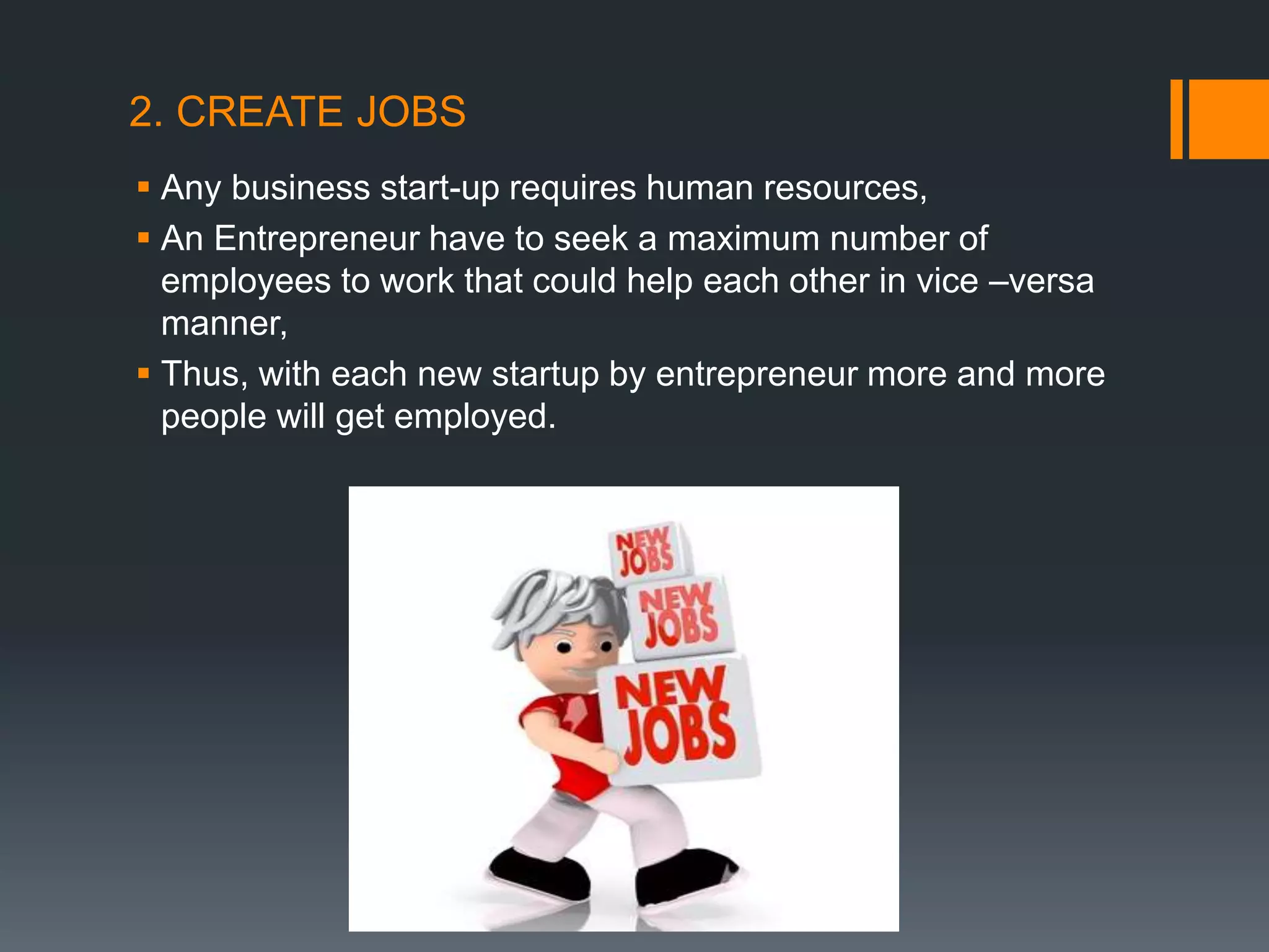 Role of entrepreneurship in economic development & Social ...