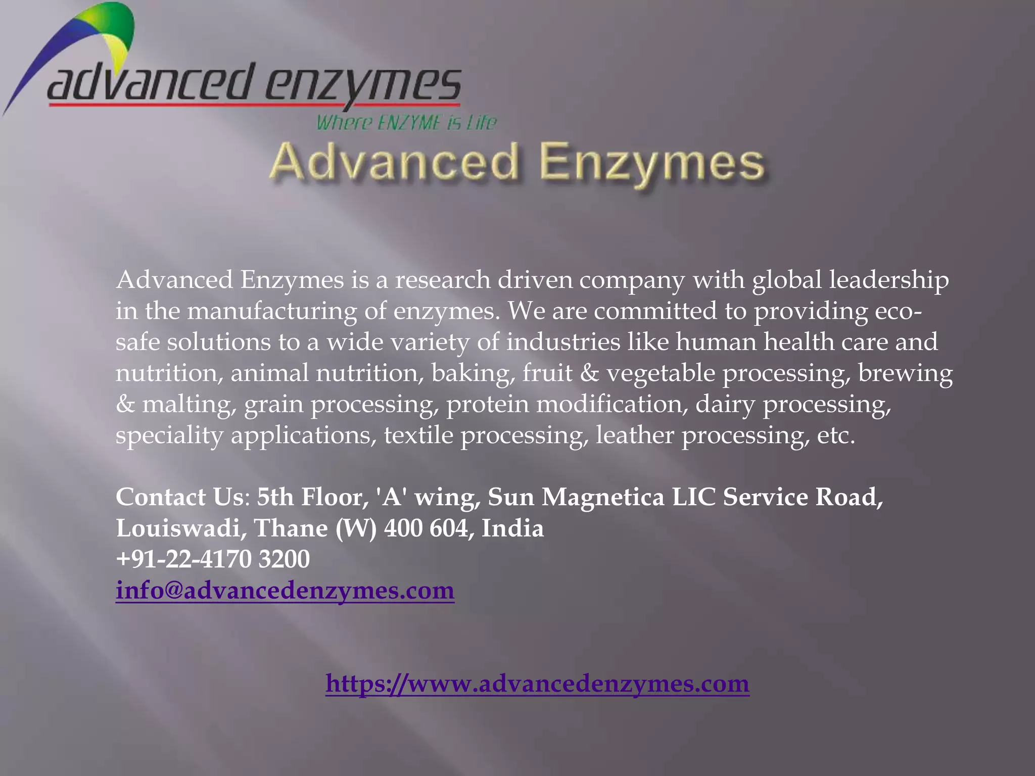 Role of enzymes in poultry nutrition | PPTX