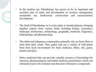 Role of Ethnobotany in conservation of endangered speceis of plant.pptx