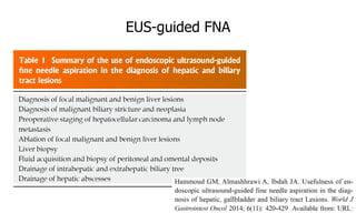 Role of EUS in hepatobiliary diseases | PPTX
