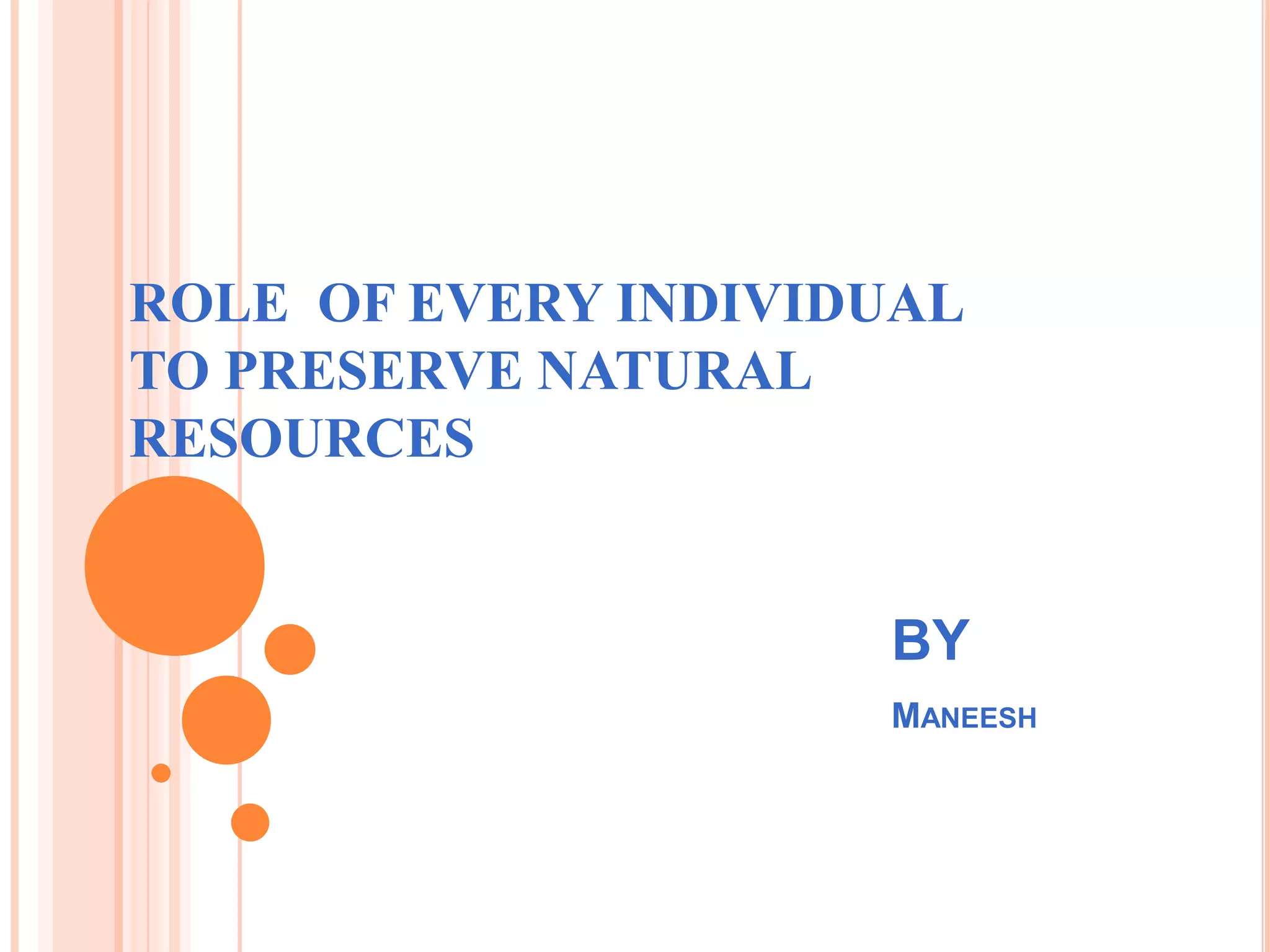 Role of every individual.ppt