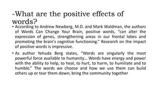 Quality Communication with child; Lecture :03 Role of examples | PPT