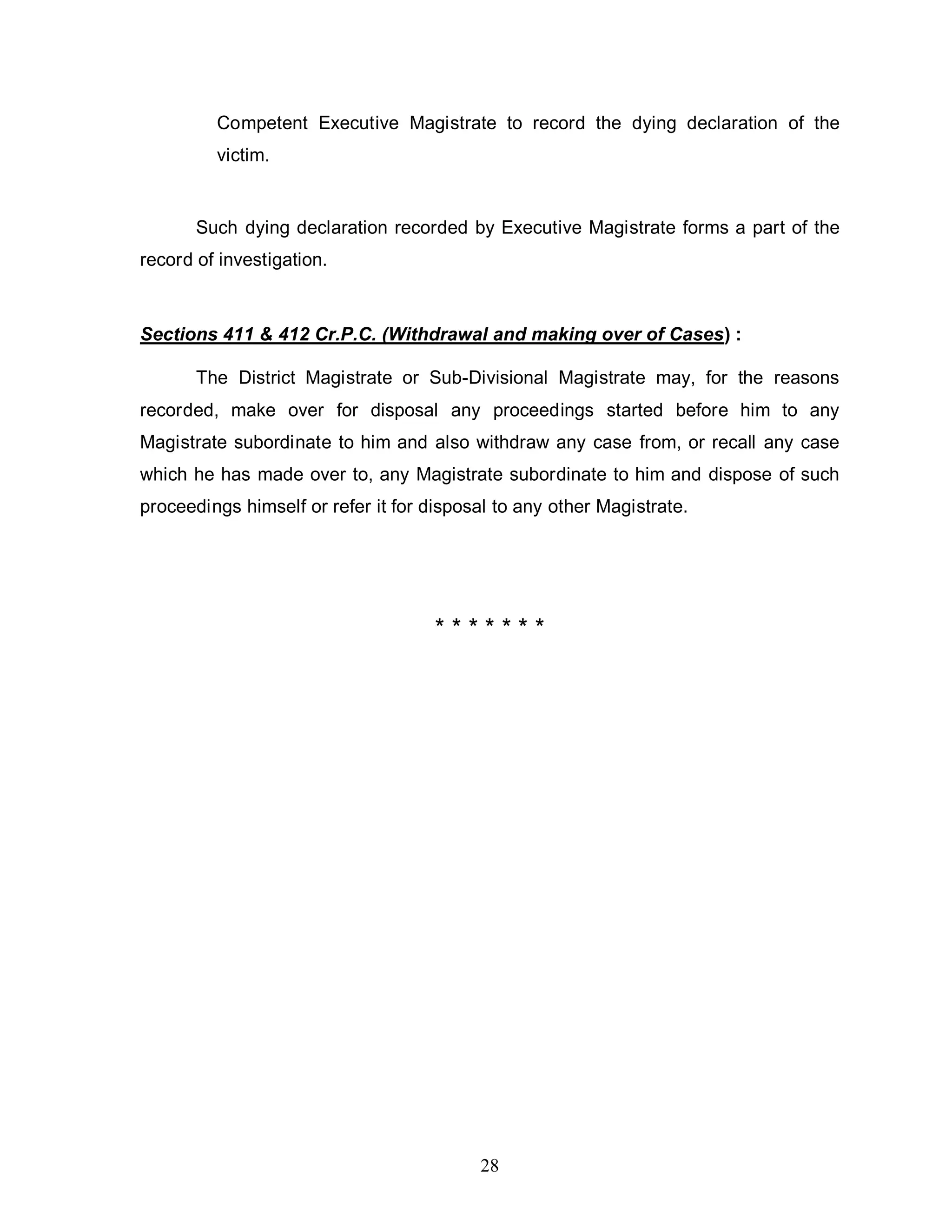 Role of Tahsildar as an Executive Magistrate.Duties and ...