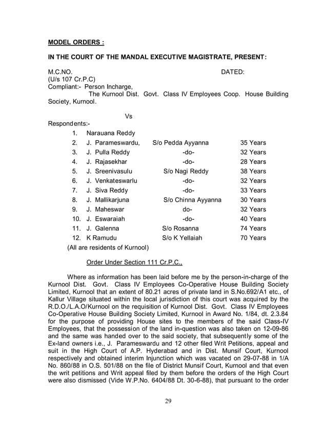 Role of Tahsildar as an Executive Magistrate.Duties and ...