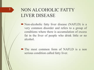 Role of exercise in non alcoholic fatty liver disease | PPTX