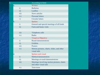 Role of extension teaching | PPT