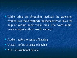 Role of extension teaching | PPT