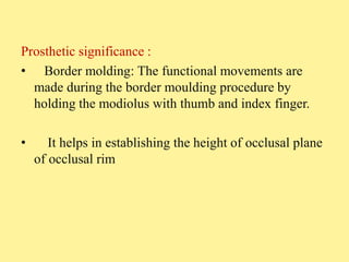 Role of facial muscles in complete denture prosthesis | PPTX