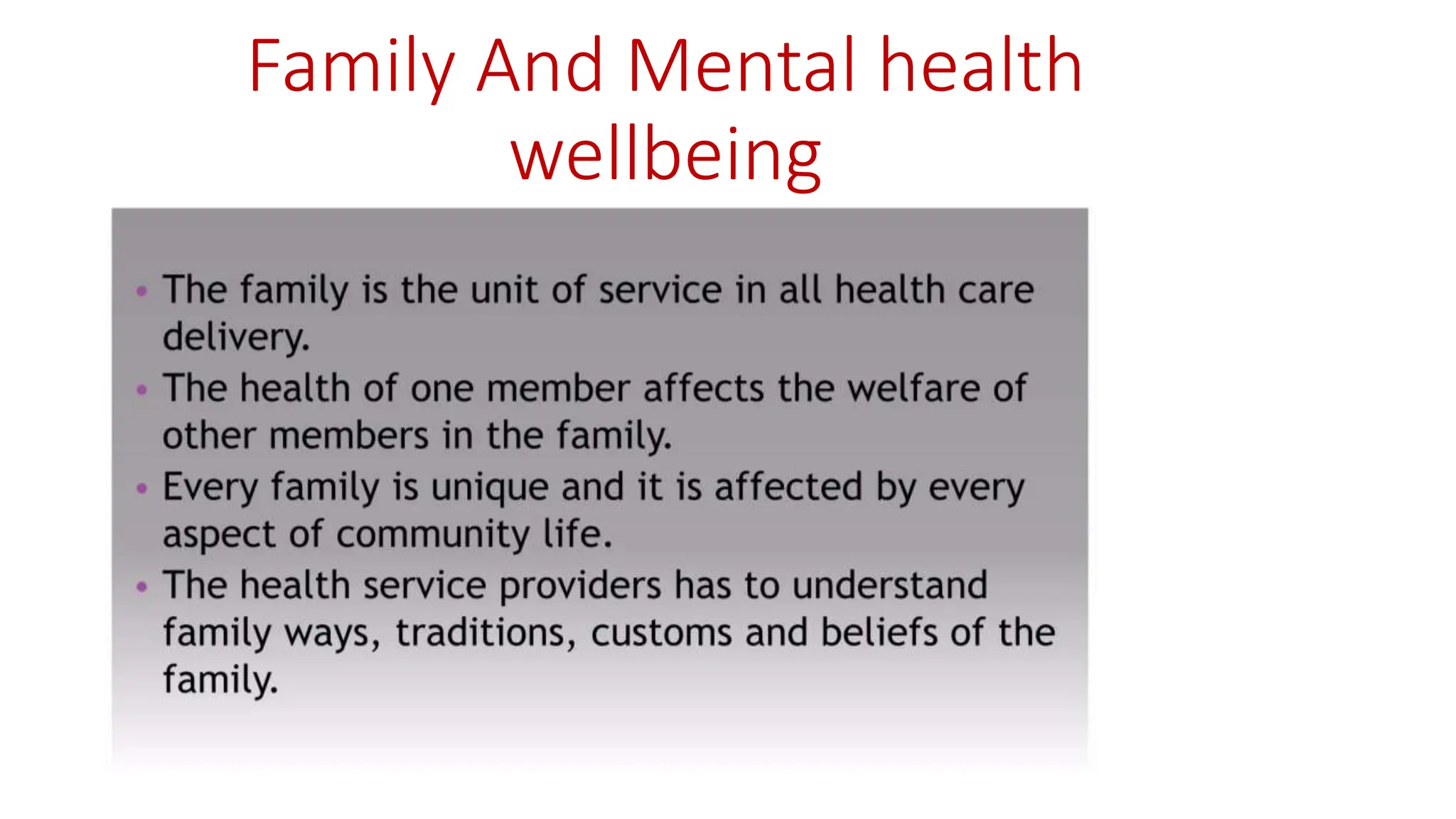 Role of Family in Mental Health welbeing.pptx