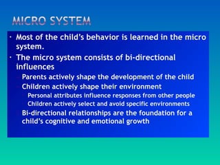 Role of family mine ecological model | PPT
