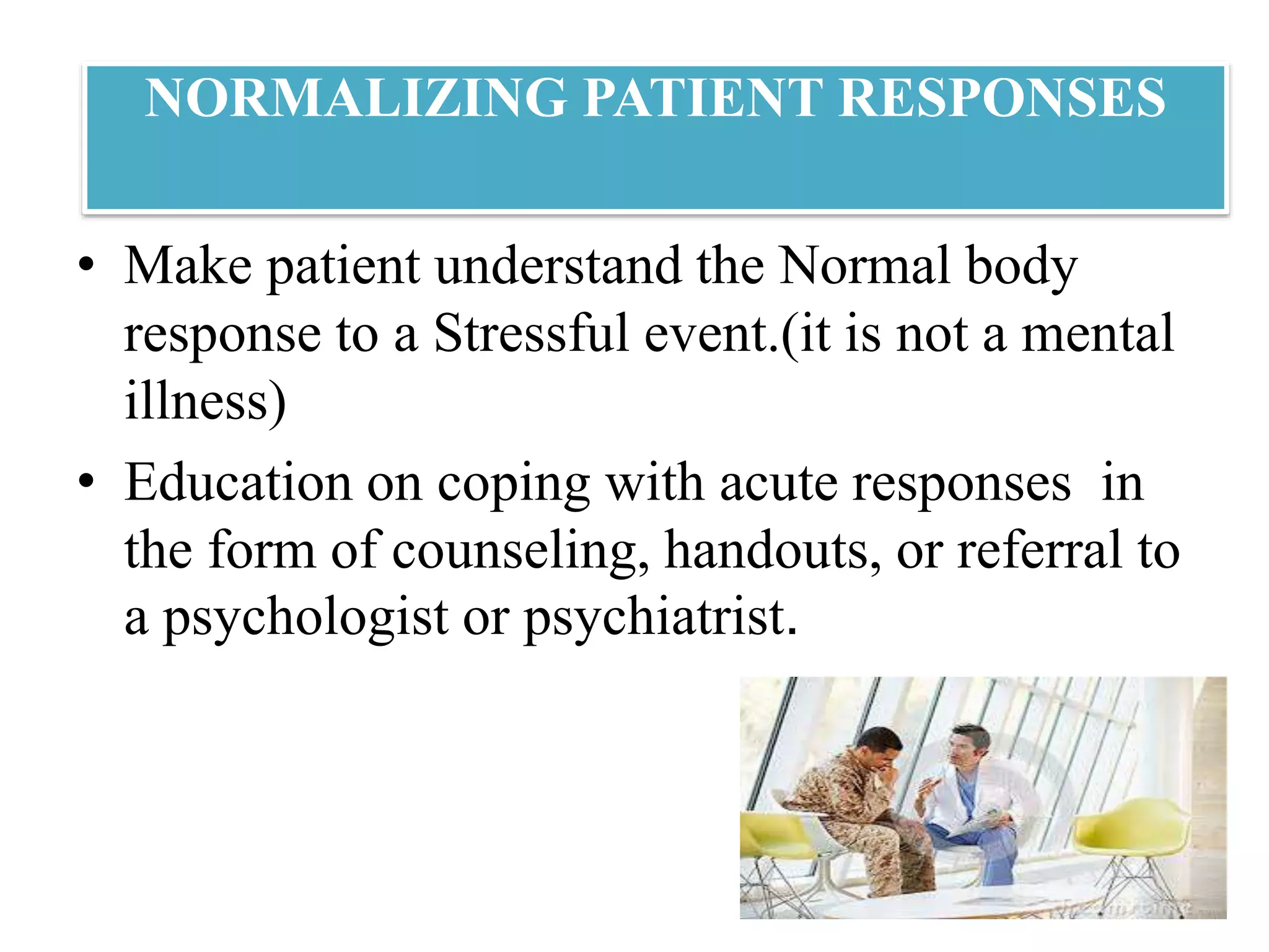 Role of family physcinan in a stress disorder | PPTX