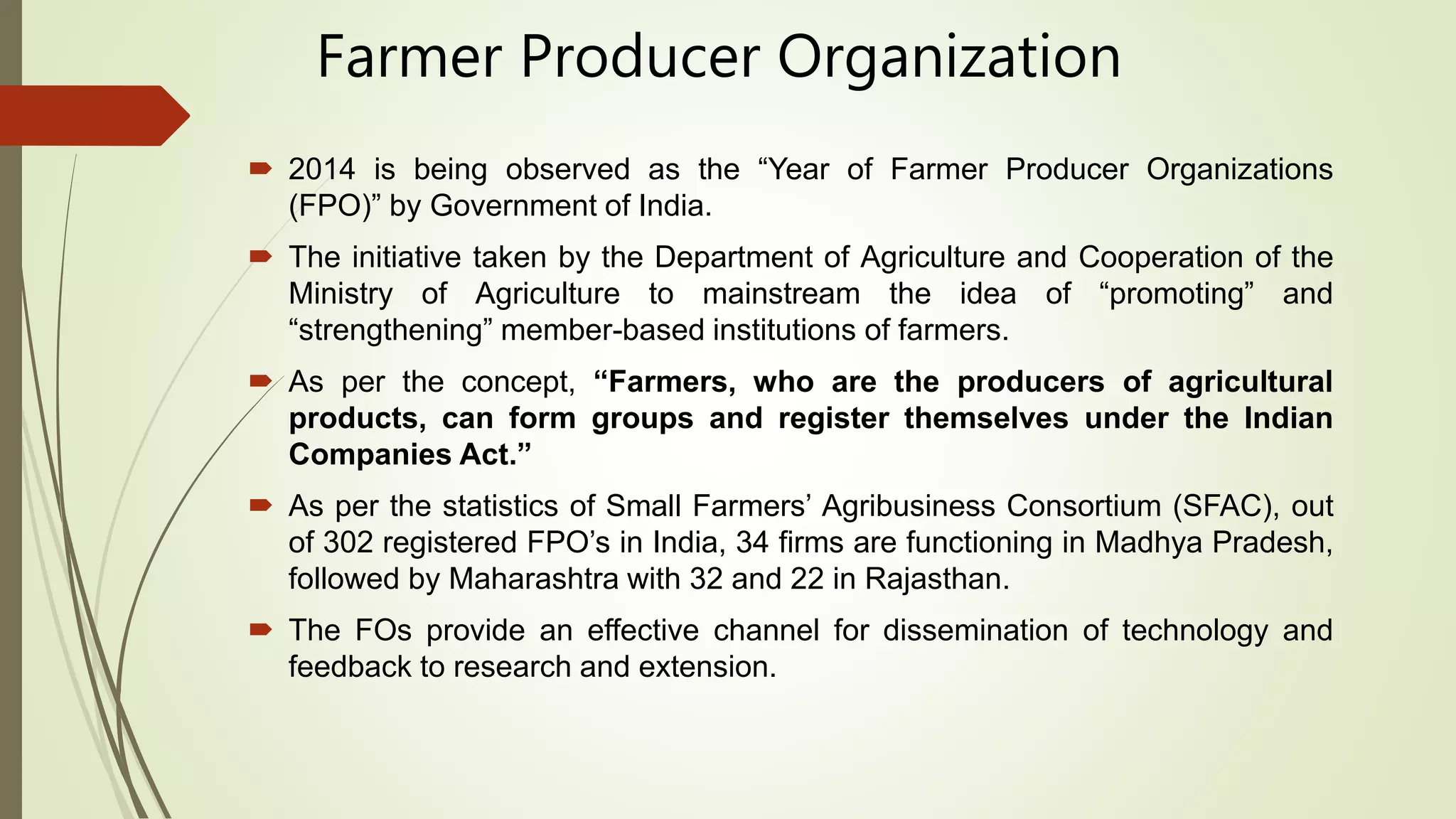 Role of farmer producer organization (fpo) | PPTX