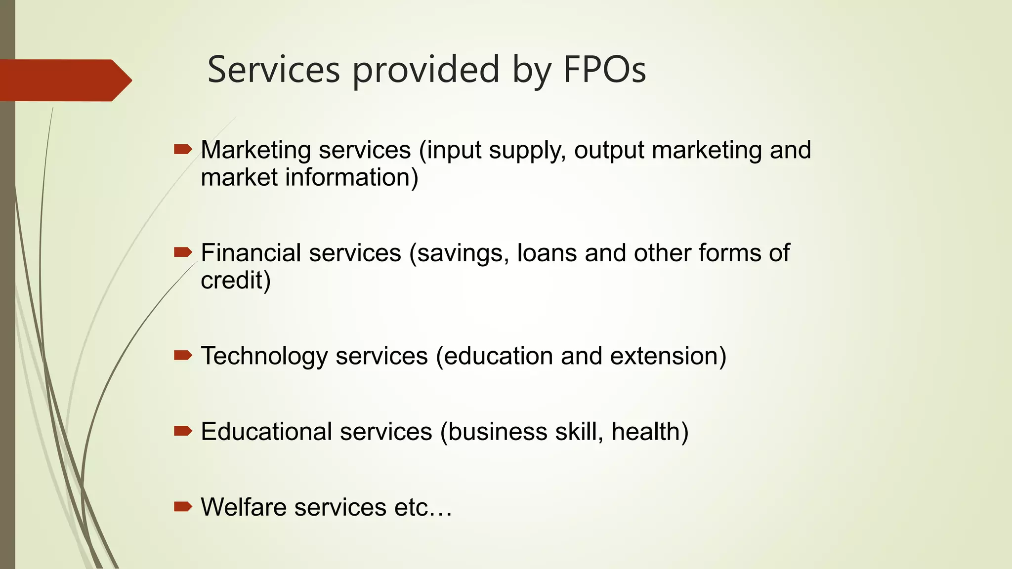 Role of farmer producer organization (fpo) | PPTX