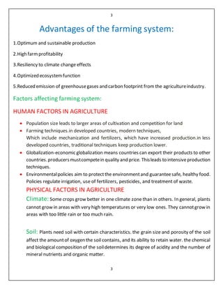 Role of farming system in sustainable agriculture | DOCX