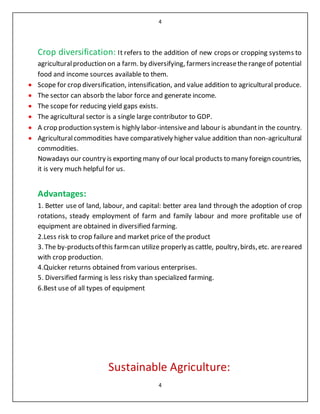 Role of farming system in sustainable agriculture | DOCX