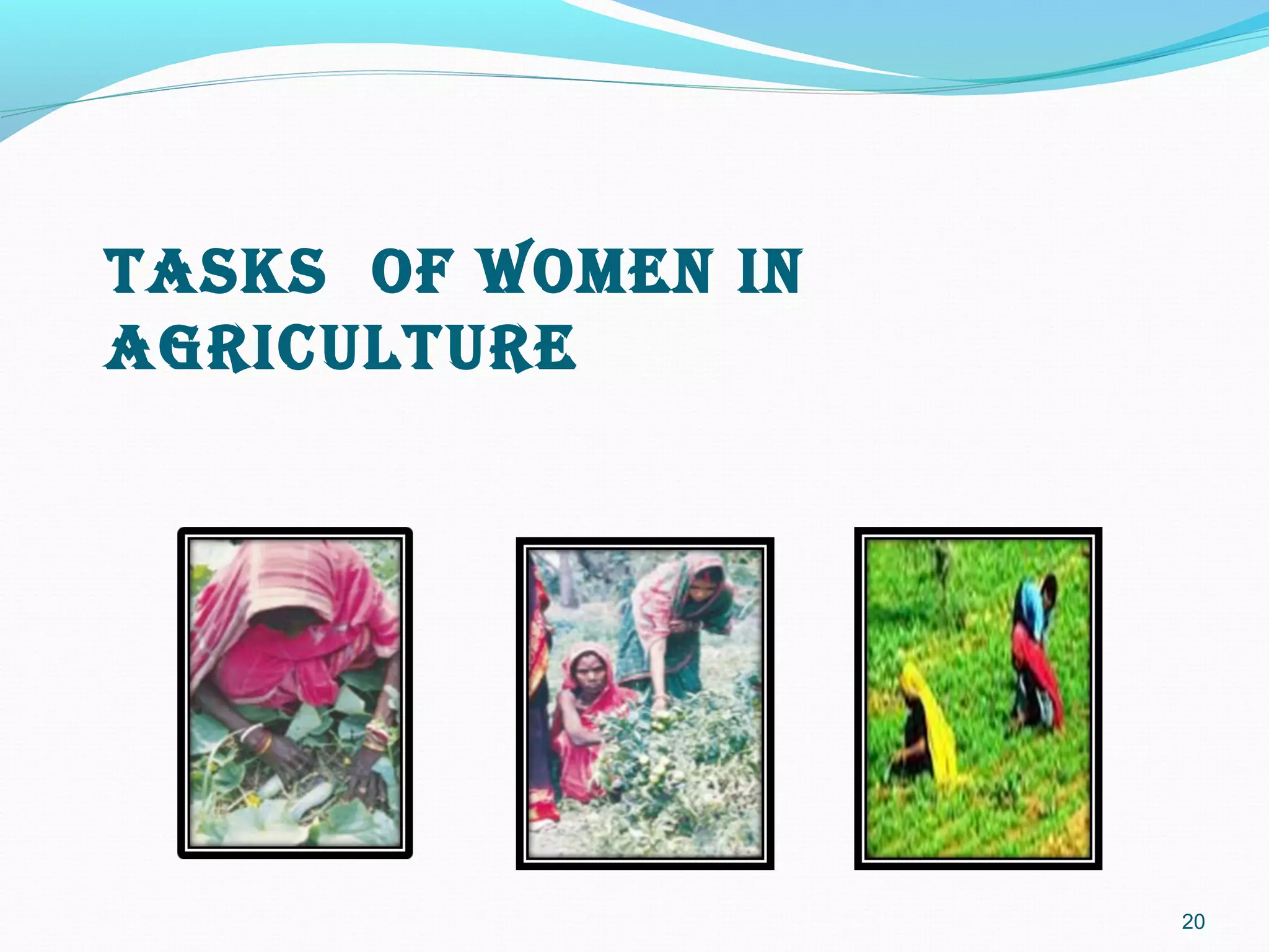 Role of farm women in indian agriculture | PPT