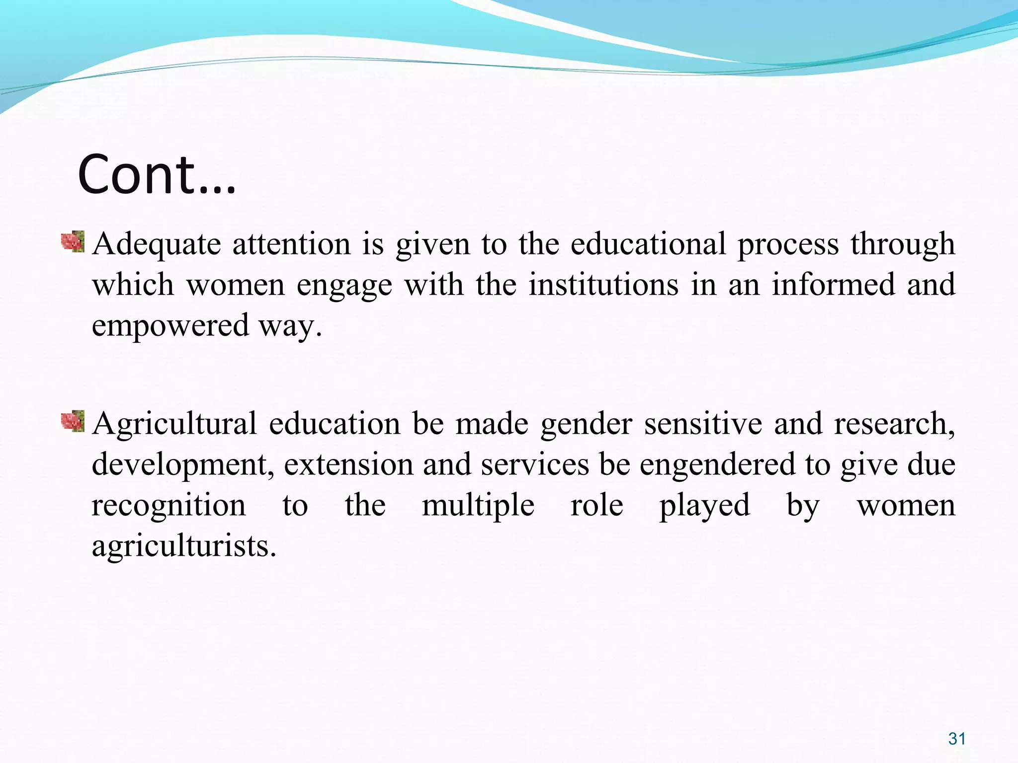 Role of farm women in indian agriculture | PPT