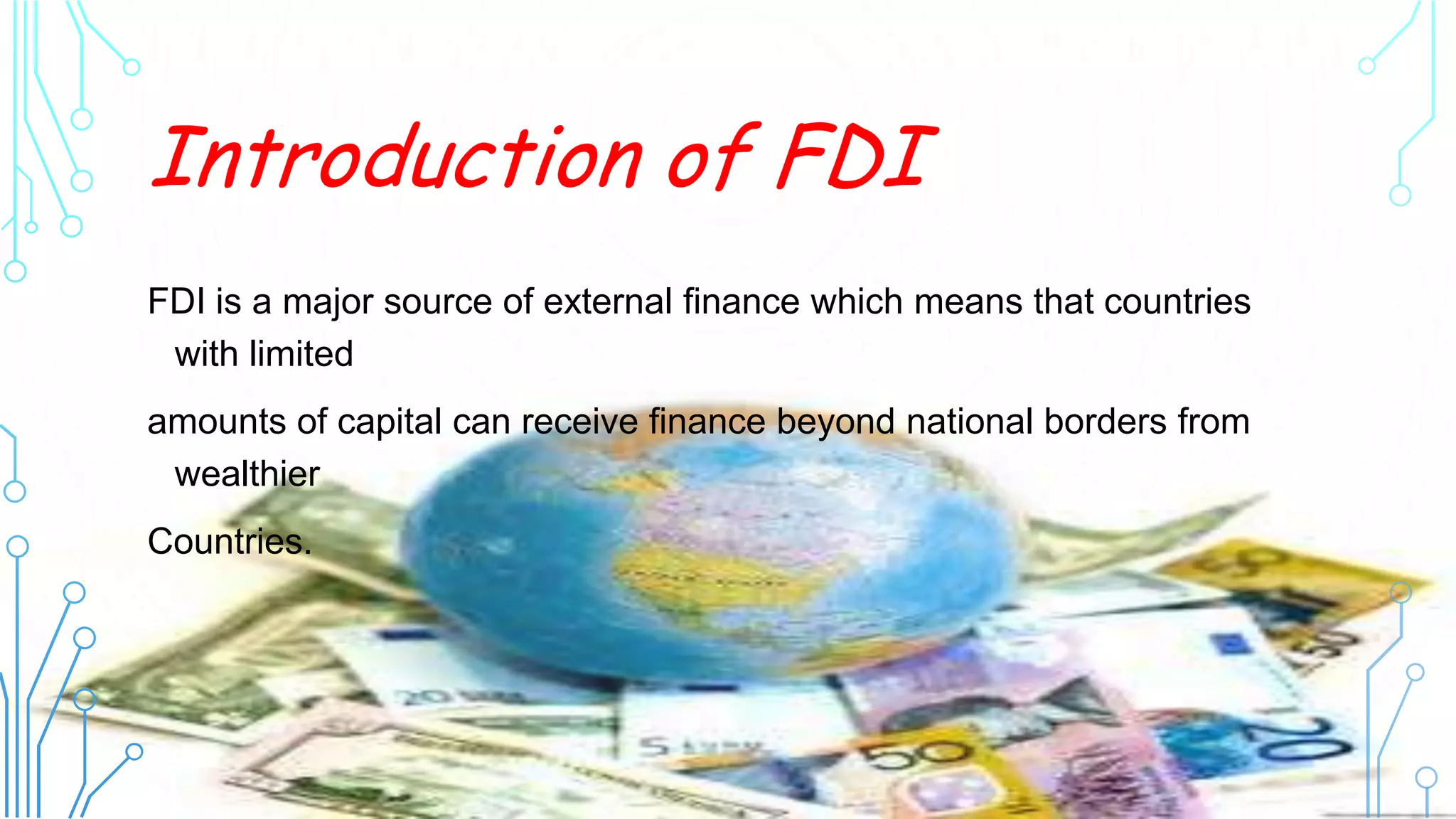 Role of FDI’s in india’s growth | PPTX