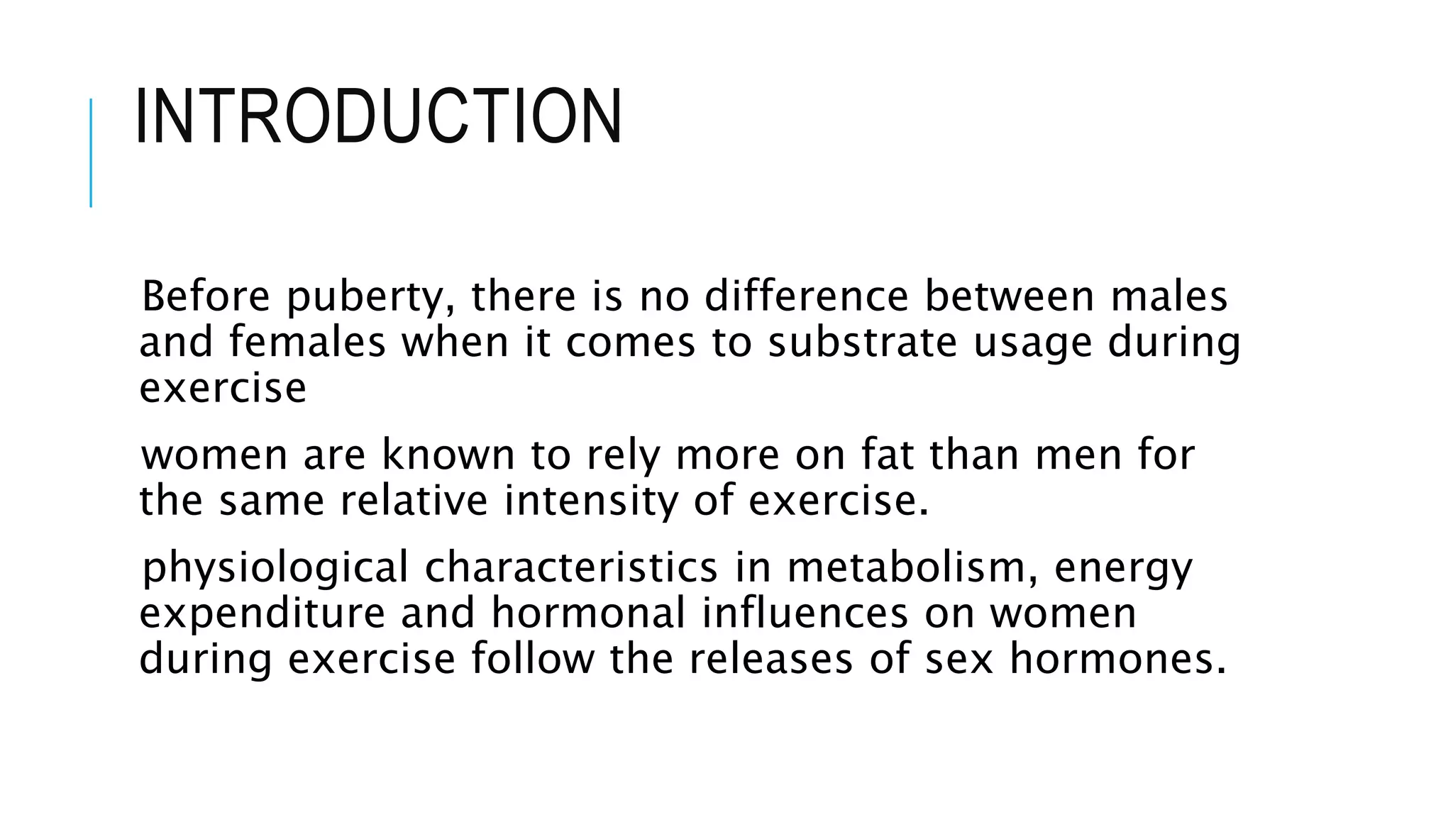 Role of female sex hormones in exercise | PPT