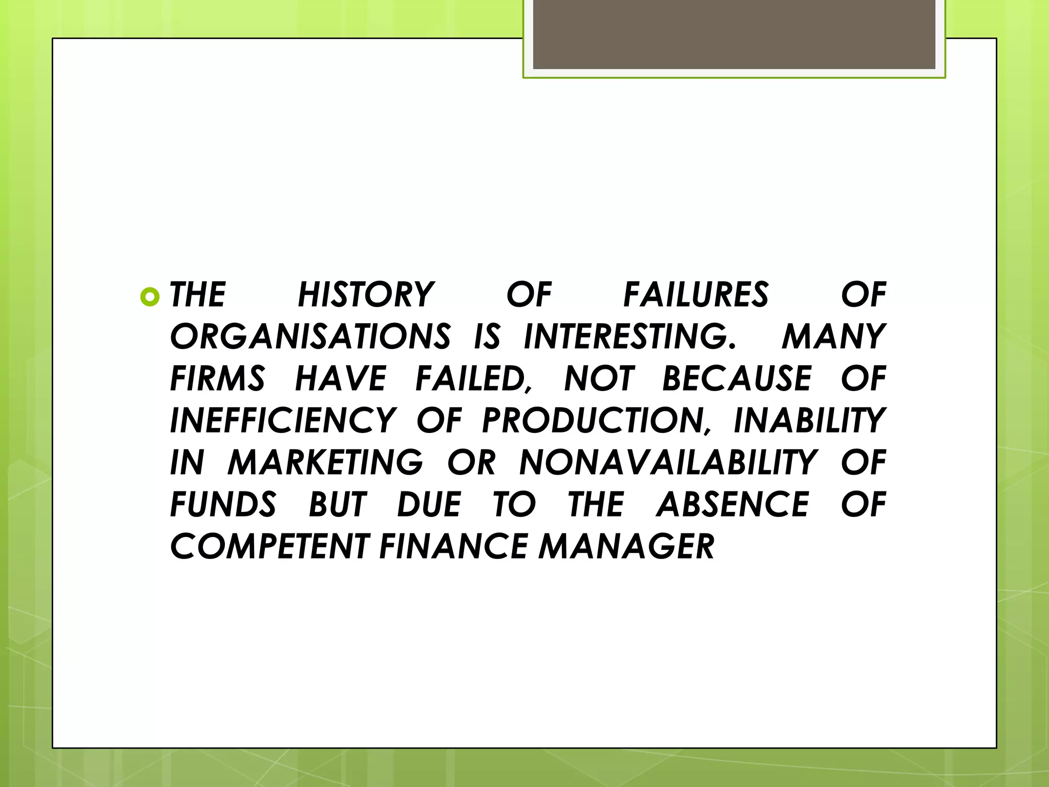 Role of finance manager | PPTX