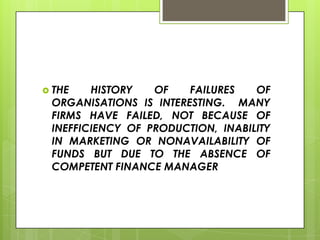 Role of finance manager | PPTX