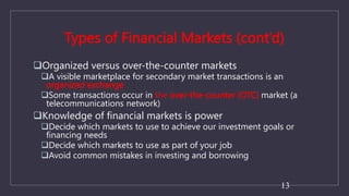 Role of Financial Markets and Institutions-CHAPTER 1.pptx