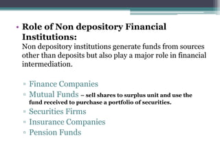 Role of financial markets ands institutions | PPTX