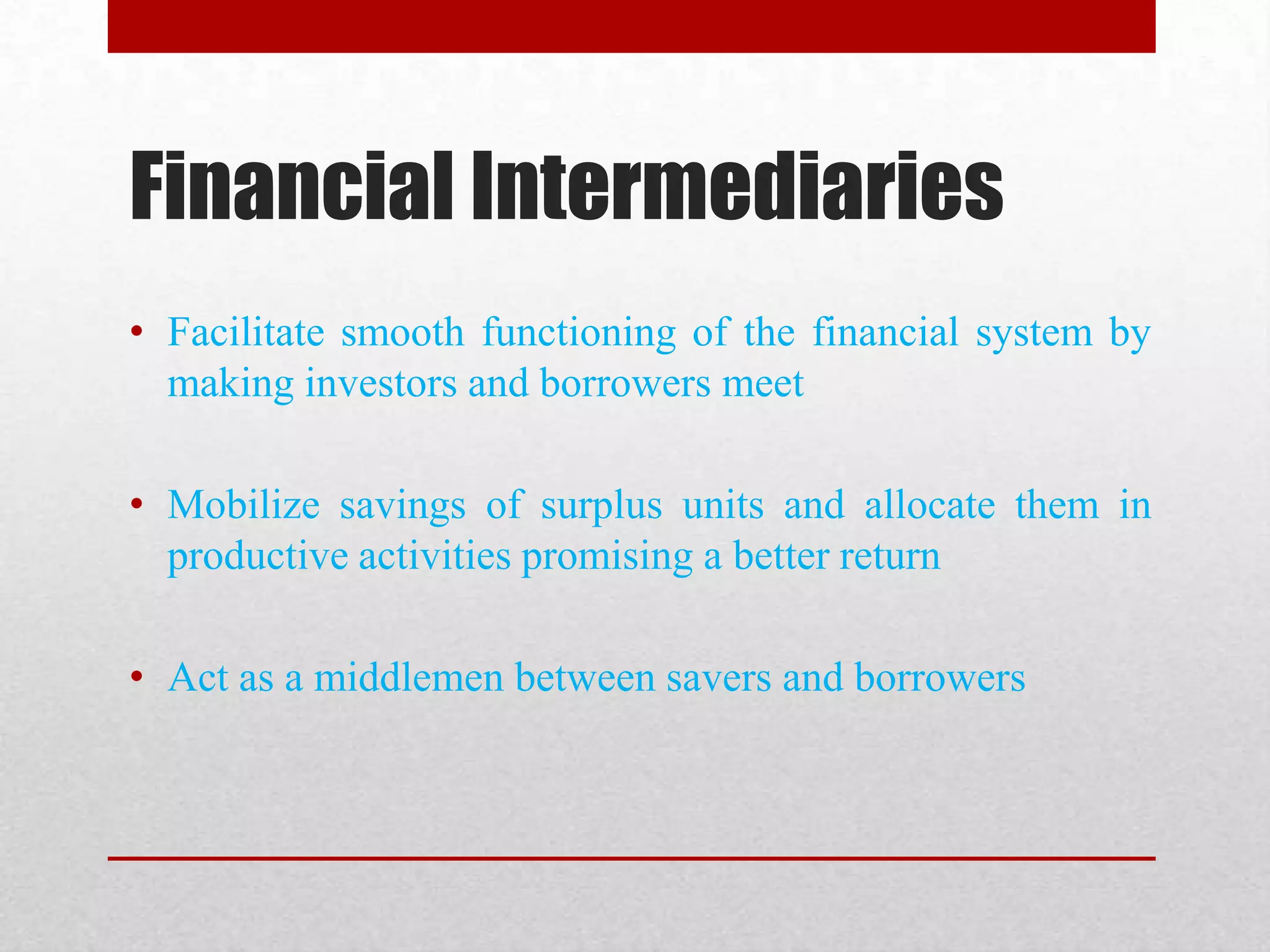 Role of financial system | PPTX