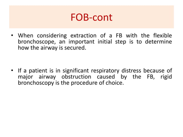 Role of fob in FB extraction | PPT
