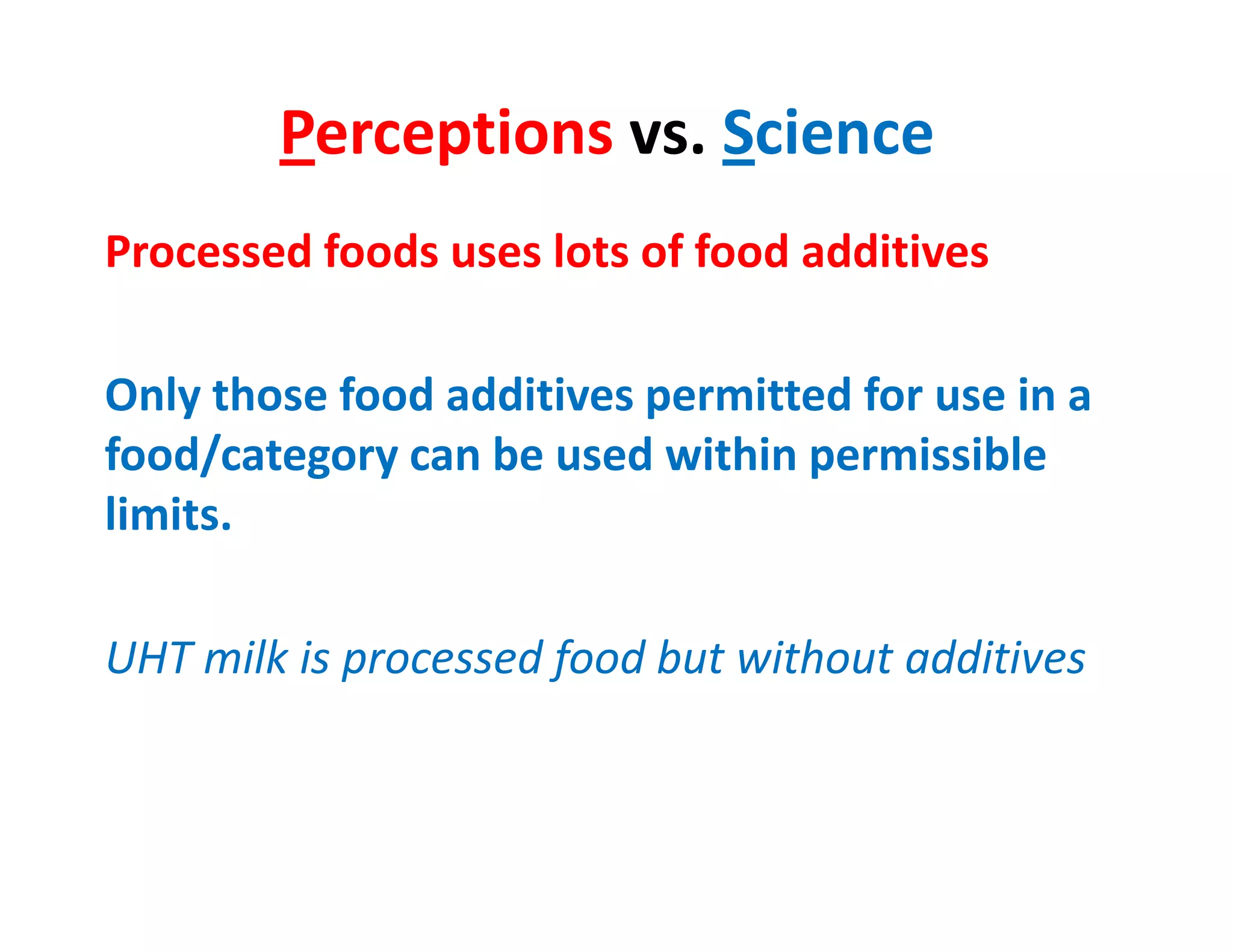 Role of Food Additives in Processed Food, Dr. Shaminder Pal Singh, VP ...