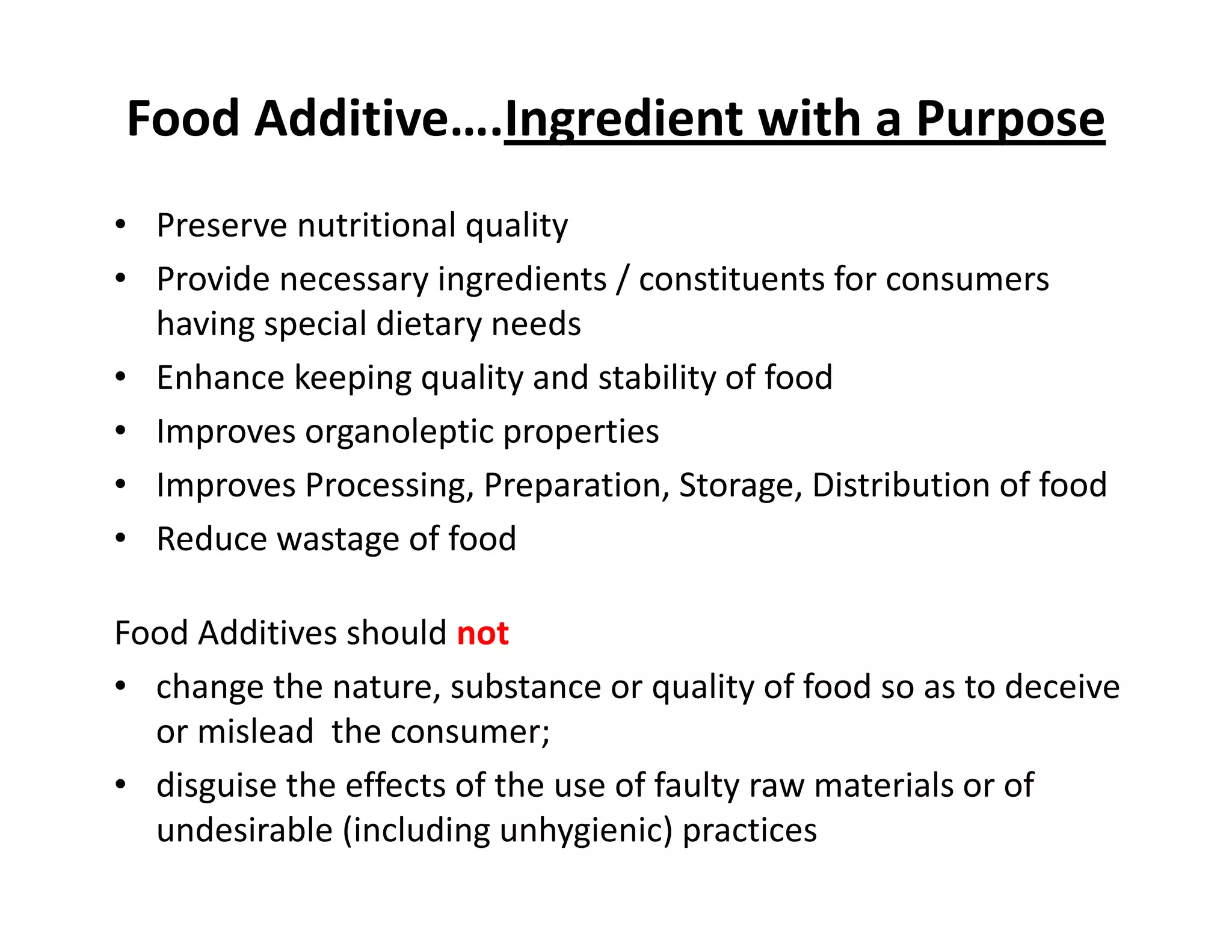 Role of Food Additives in Processed Food, Dr. Shaminder Pal Singh, VP ...