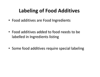 Role of Food Additives in Processed Food, Dr. Shaminder Pal Singh, VP ...