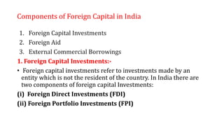 Role of foreign capital | PPTX