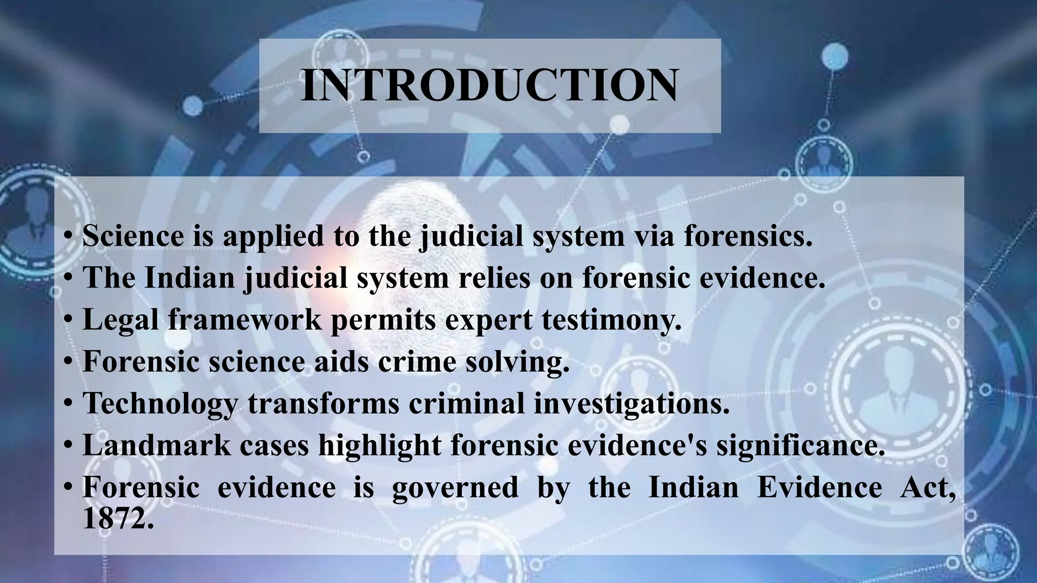 Role of Forensic Evidence in the Indian Judicial System - Abhijeet ...