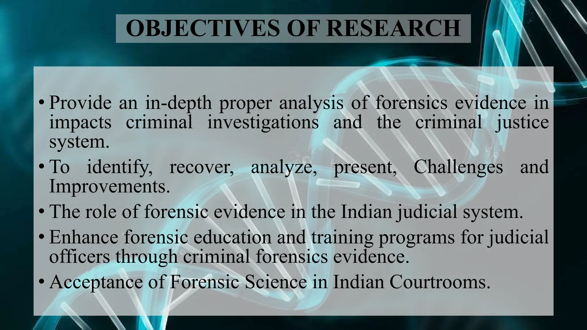 Role of Forensic Evidence in the Indian Judicial System - Abhijeet ...