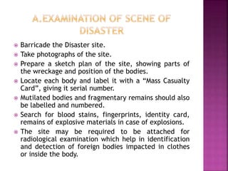 Role of Forensic Science in Mass Disaster Management | PPTX