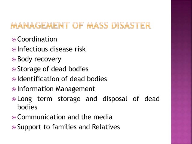 Role of Forensic Science in Mass Disaster Management | PPTX