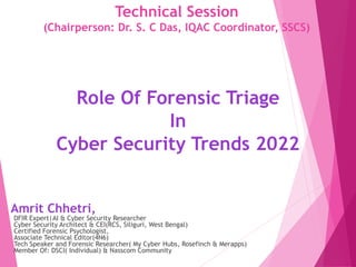 Role Of Forensic Triage In Cyber Security Trends 2022-UPDATED.pptx