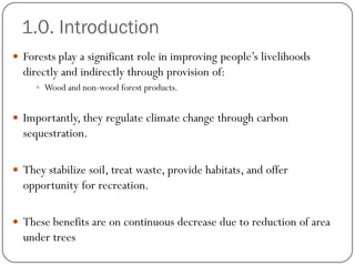 Role of Forestry in Climate Change | PDF