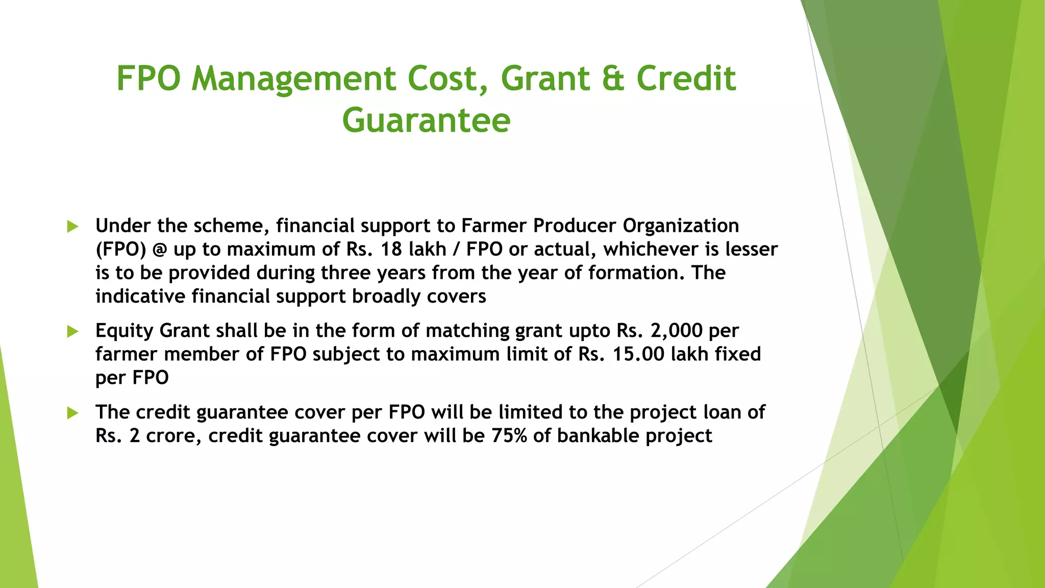Role of FPO in diversification of crops | PPTX