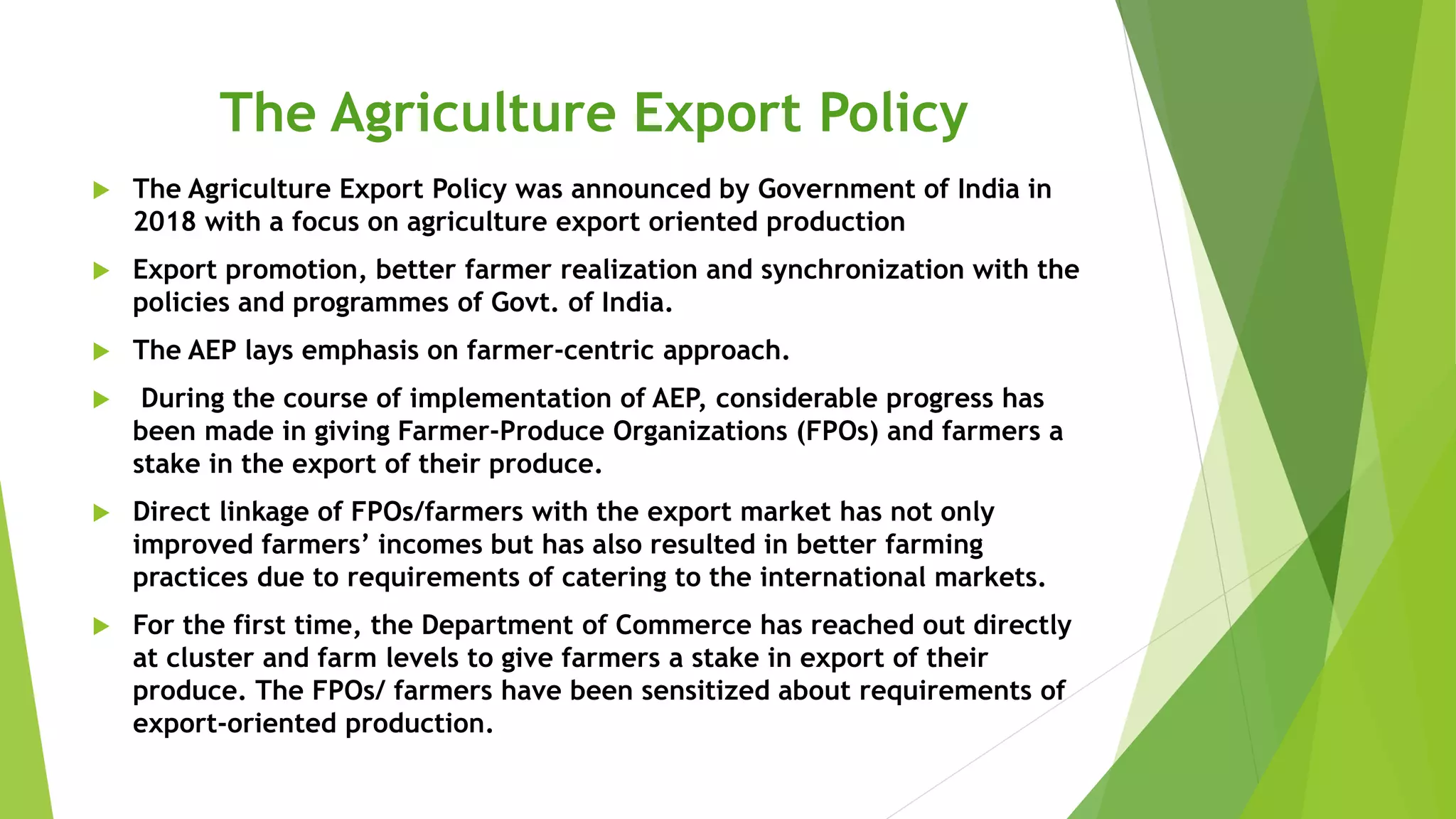 Role of FPO in diversification of crops | PPTX