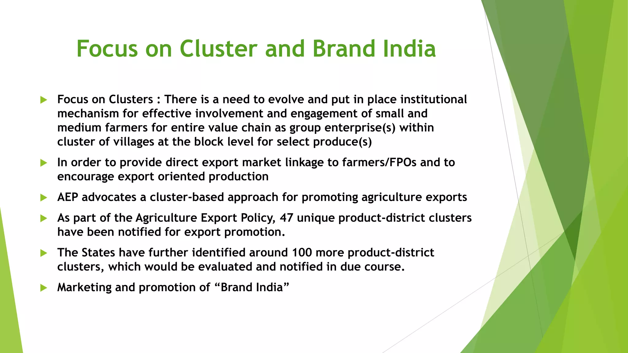Role of FPO in diversification of crops | PPTX