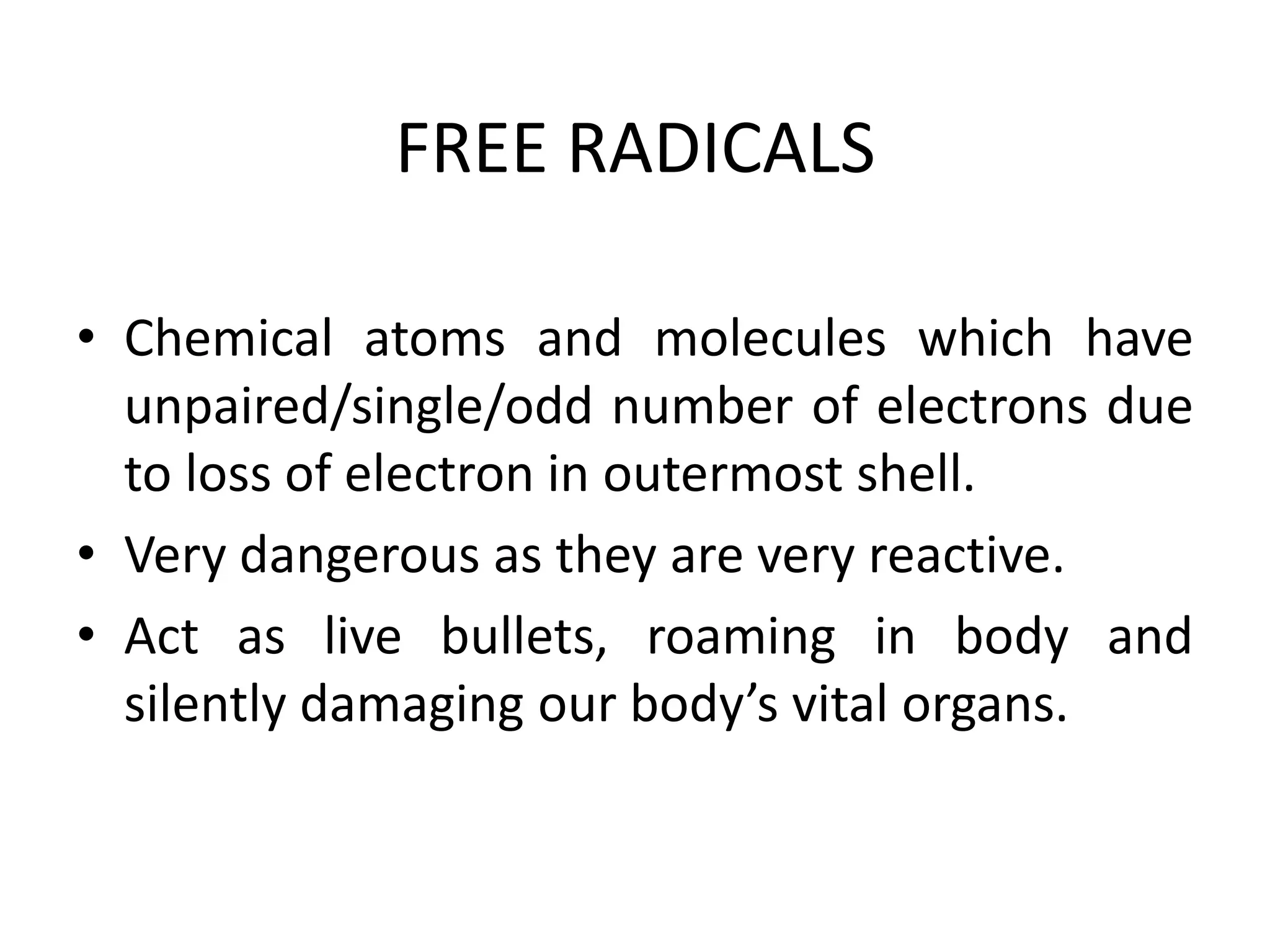 ROLE OF FREE RADICALS IN NEURODEGENERATIVE DISEASES ppt (2) (2).pptx