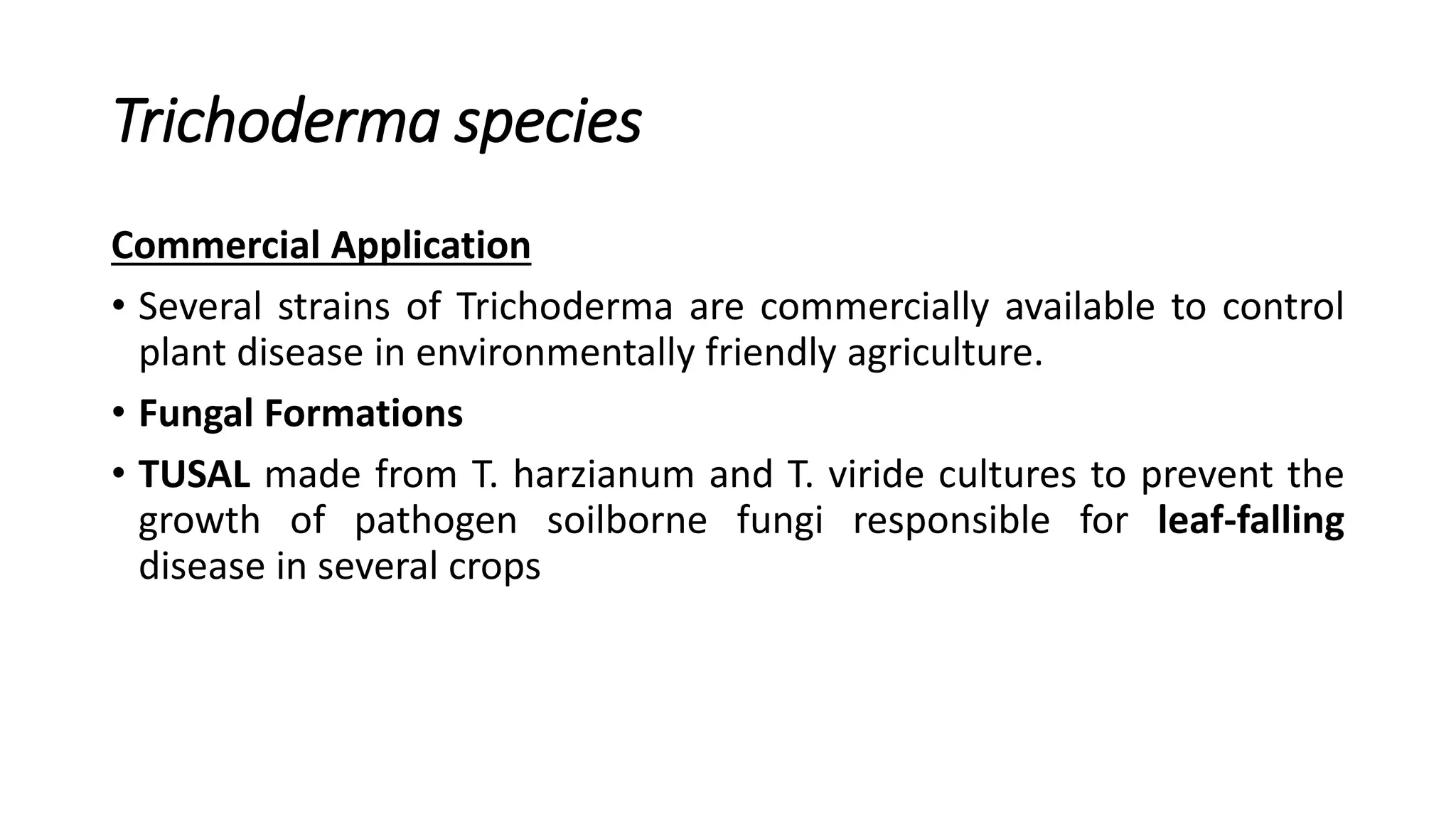 Role of fungi as biocontrol agents | PPTX