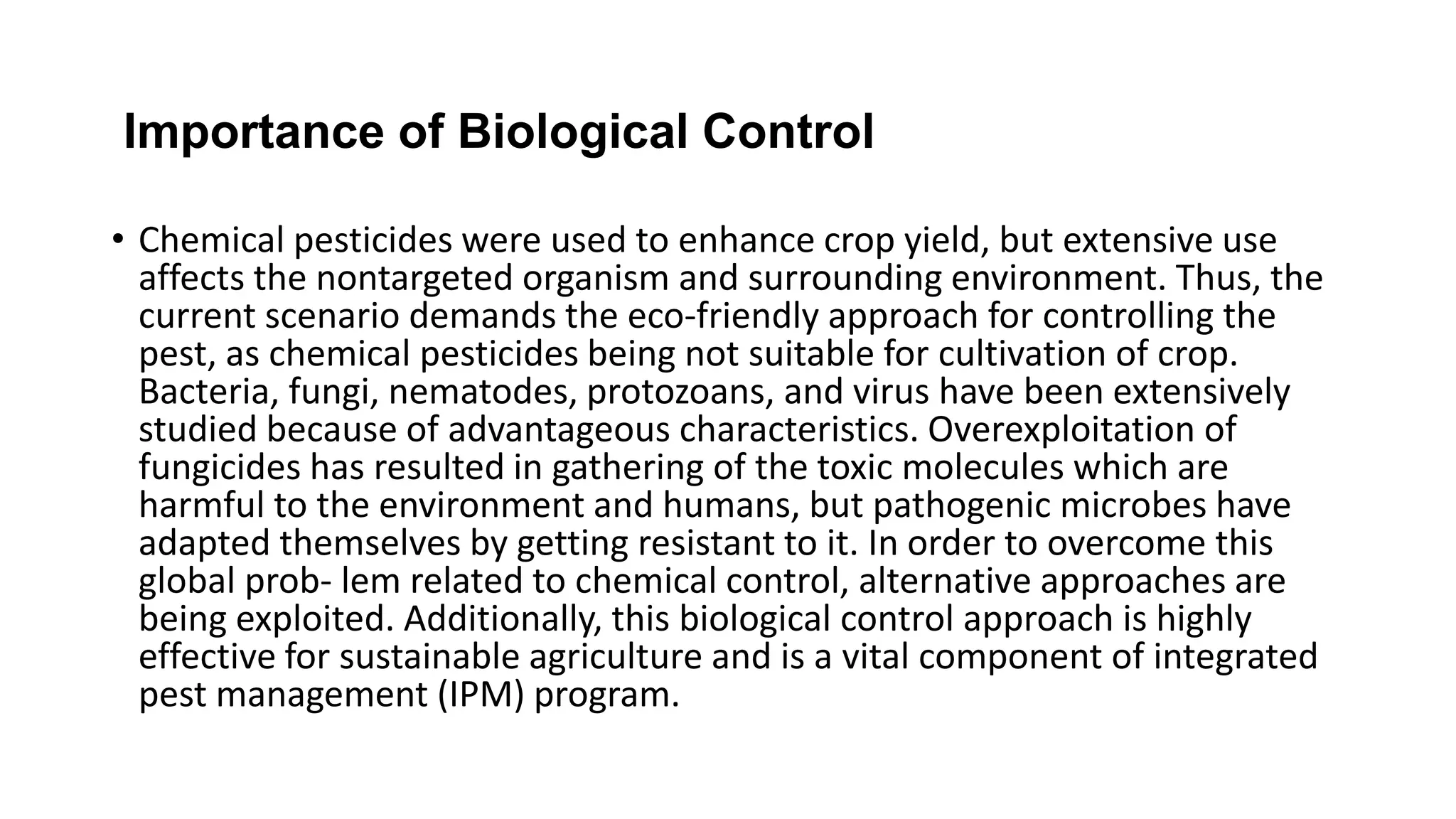 Role of fungi as biocontrol agents | PPTX
