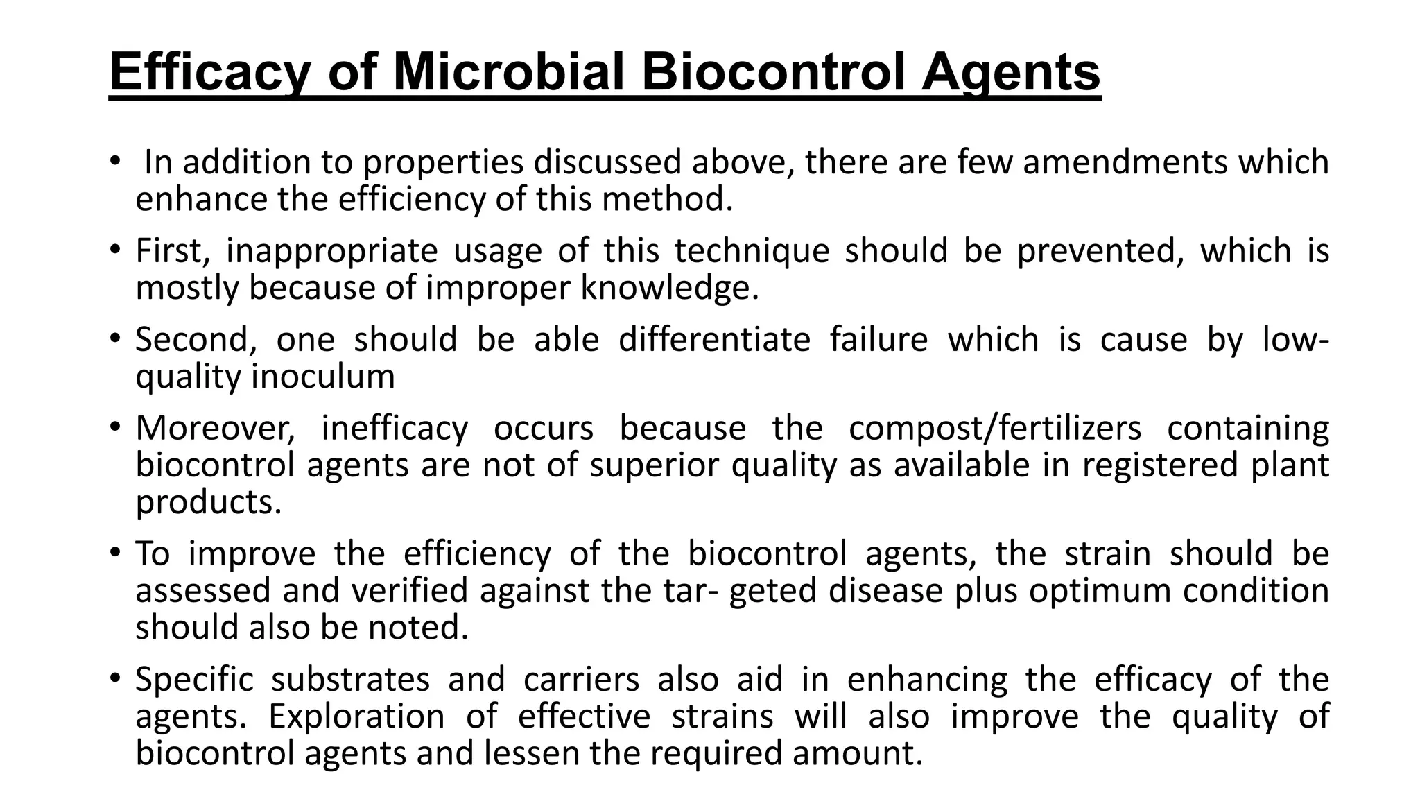 Role of fungi as biocontrol agents | PPTX