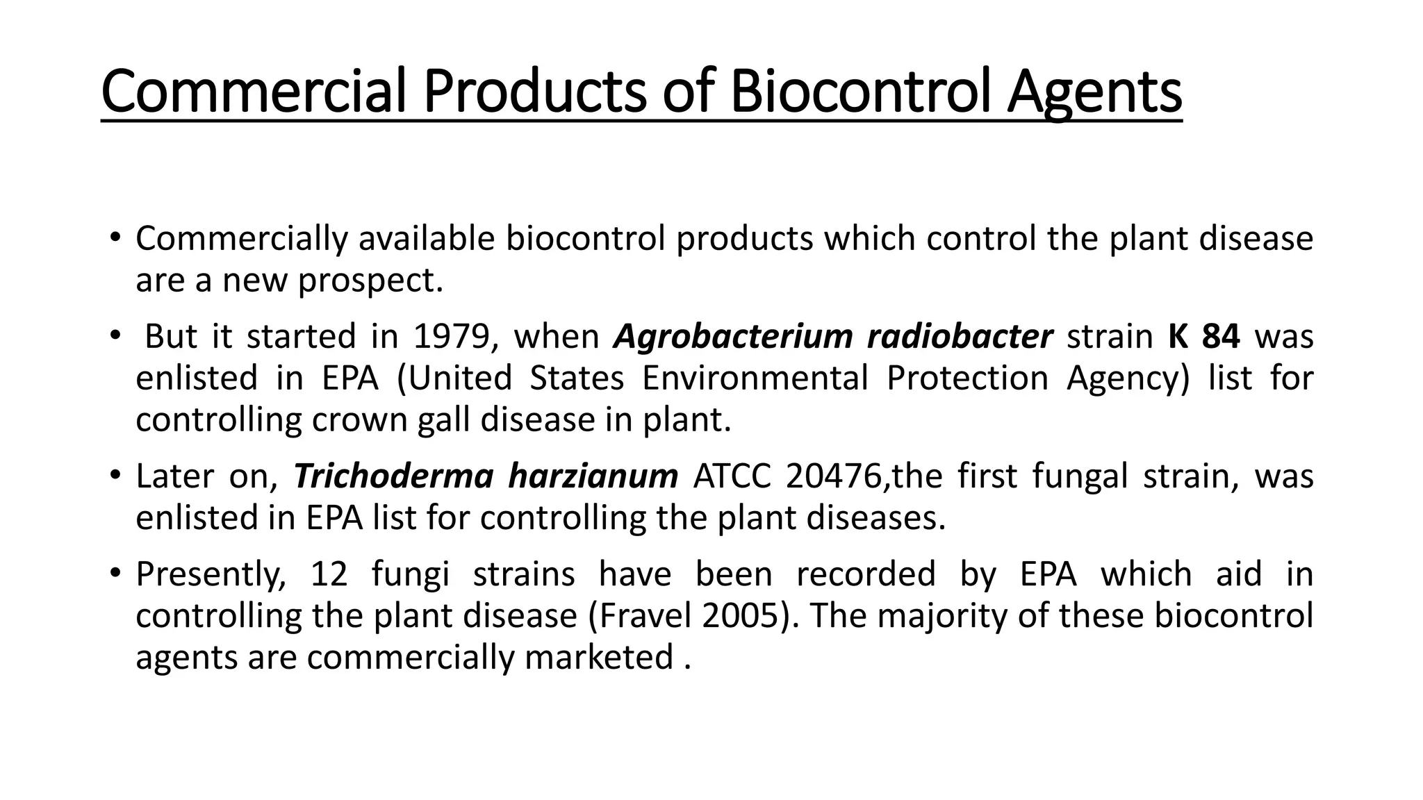 Role of fungi as biocontrol agents | PPTX